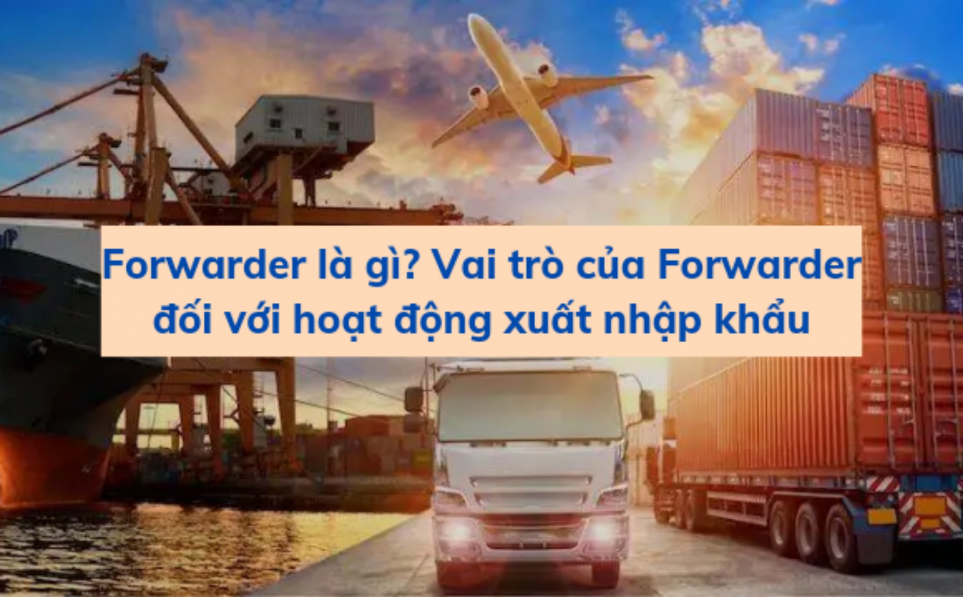 Forwarder là gì? Vai trò của Forwarder đối với hoạt động xuất nhập khẩu
